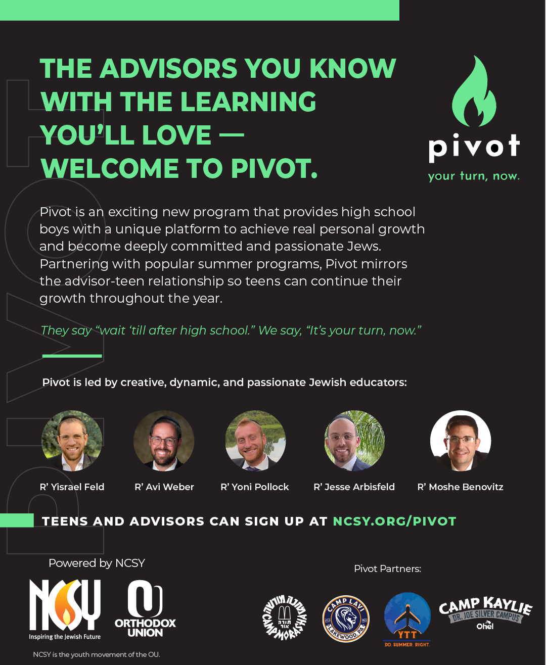 pivot updated flyer - NCSY